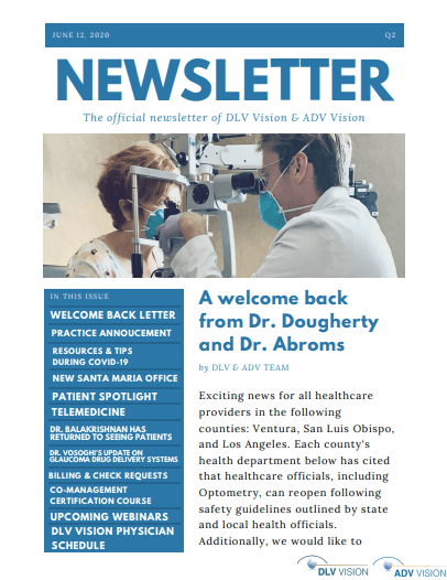 Q2 2020 Doctor Affiliate Newsletter > Eye Doctor | DLV Vision